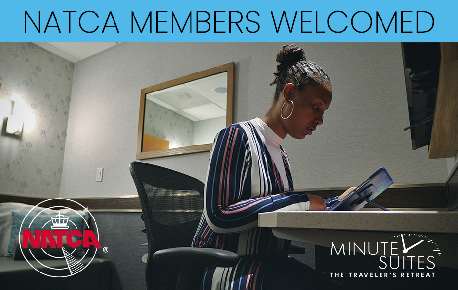 Minute Suites | NATCA partnership for a comfortable layover solution